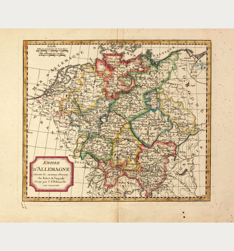 Delamarche: Empire d'Allemagne, Germany, 1800
