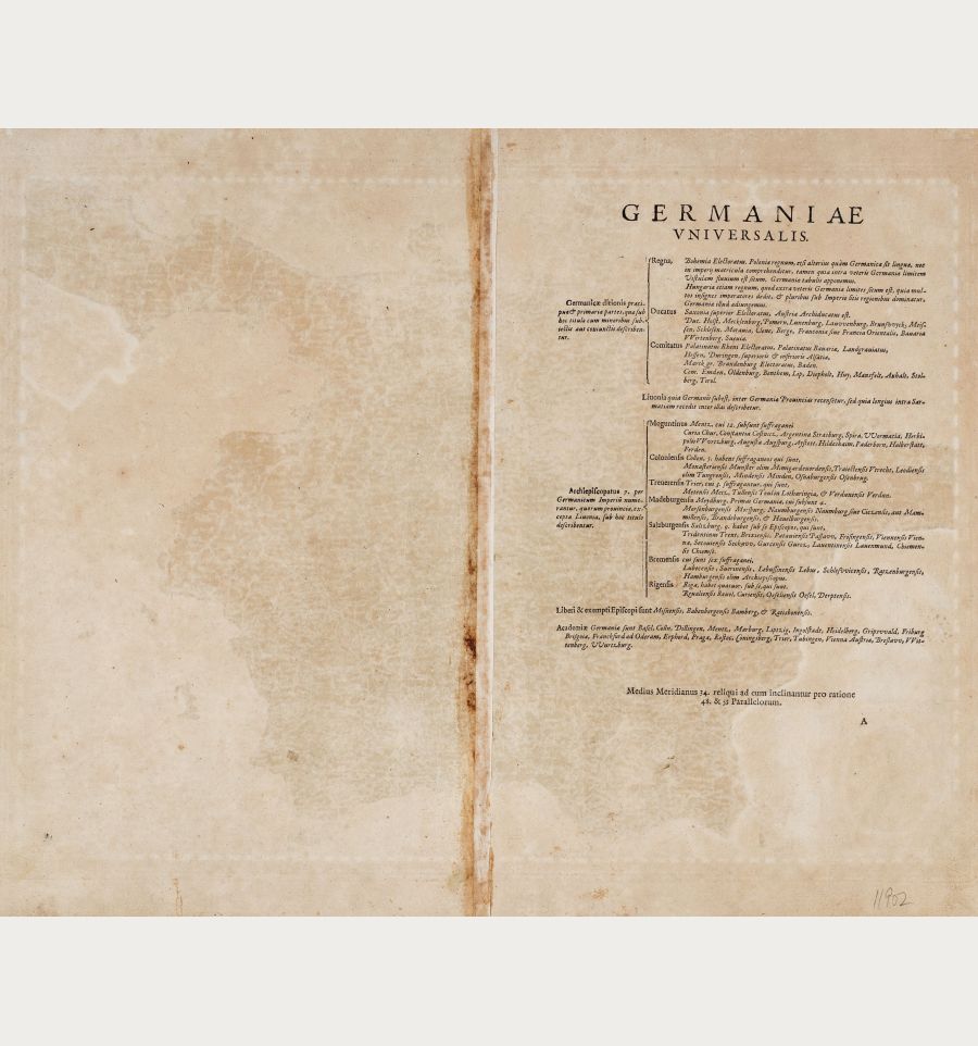 Mercator: Germania, Germany, 1585