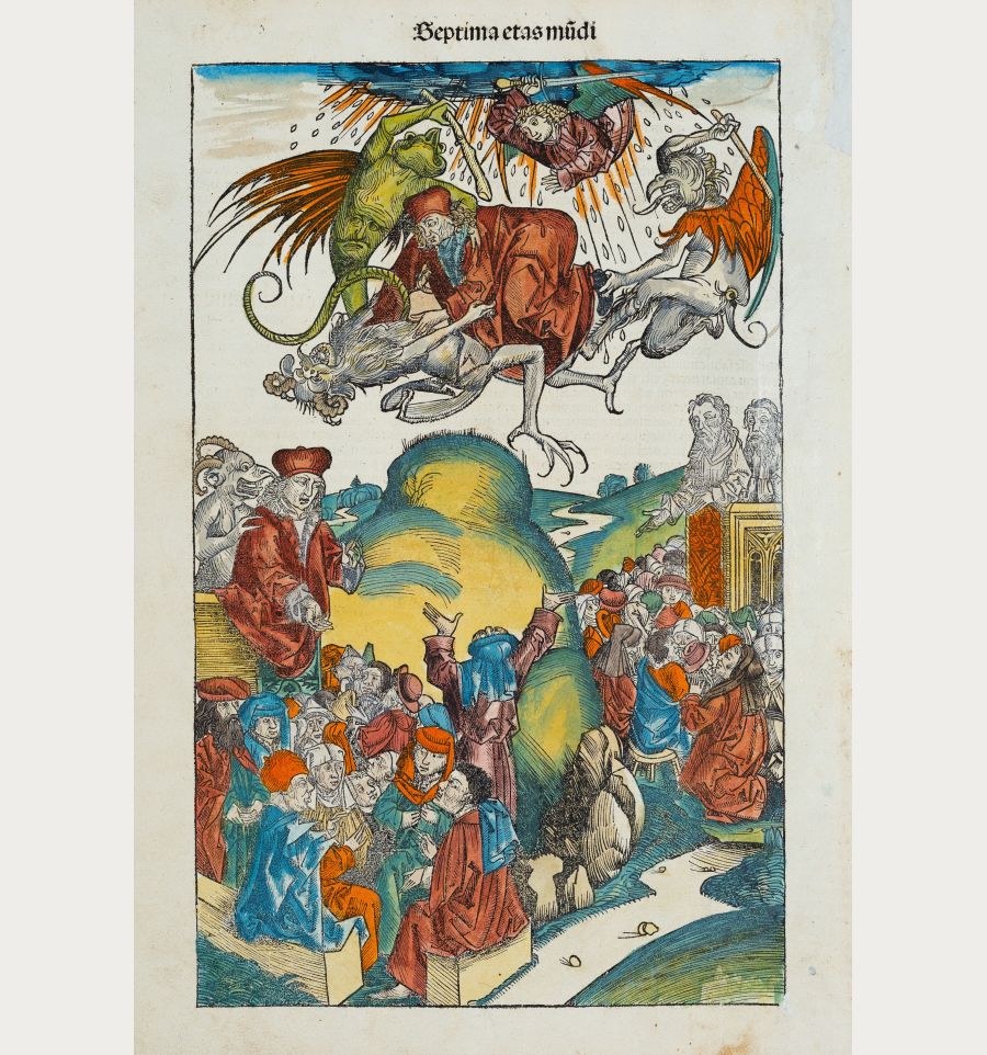 Schedel: Armageddon, Apocalypse Septima etas, 1493