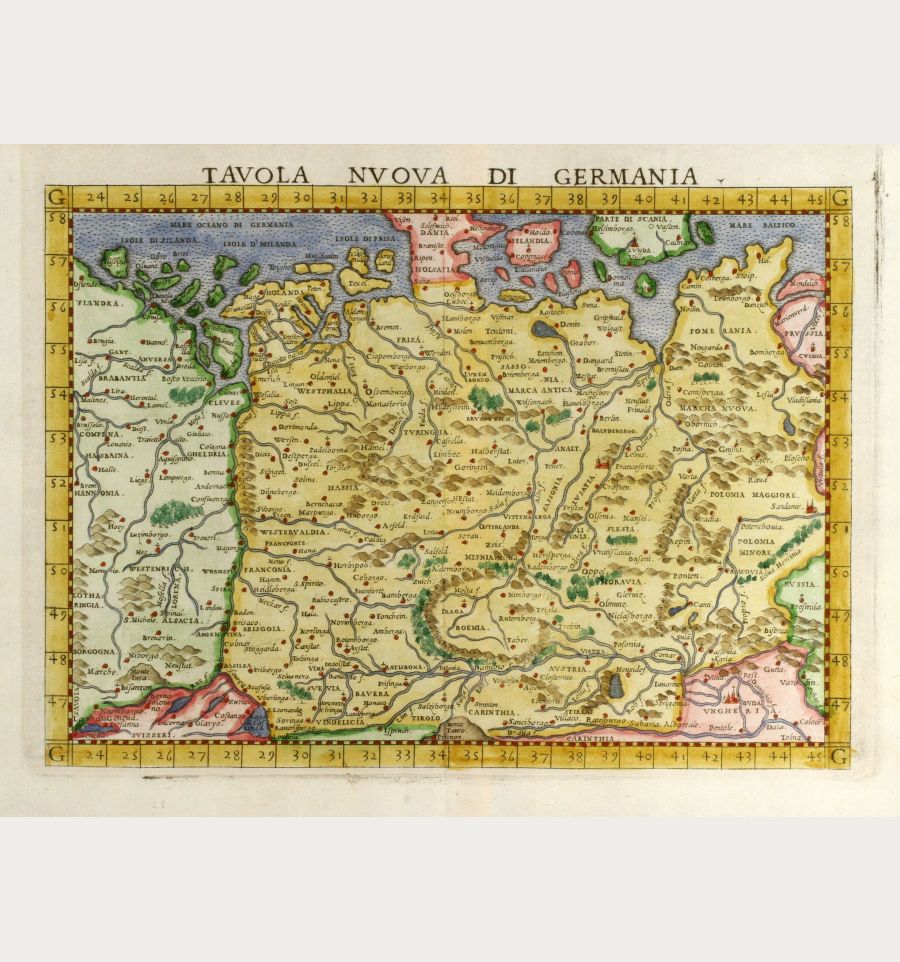 Ruscelli: Tavola nuova di Germania, Germany, 1561